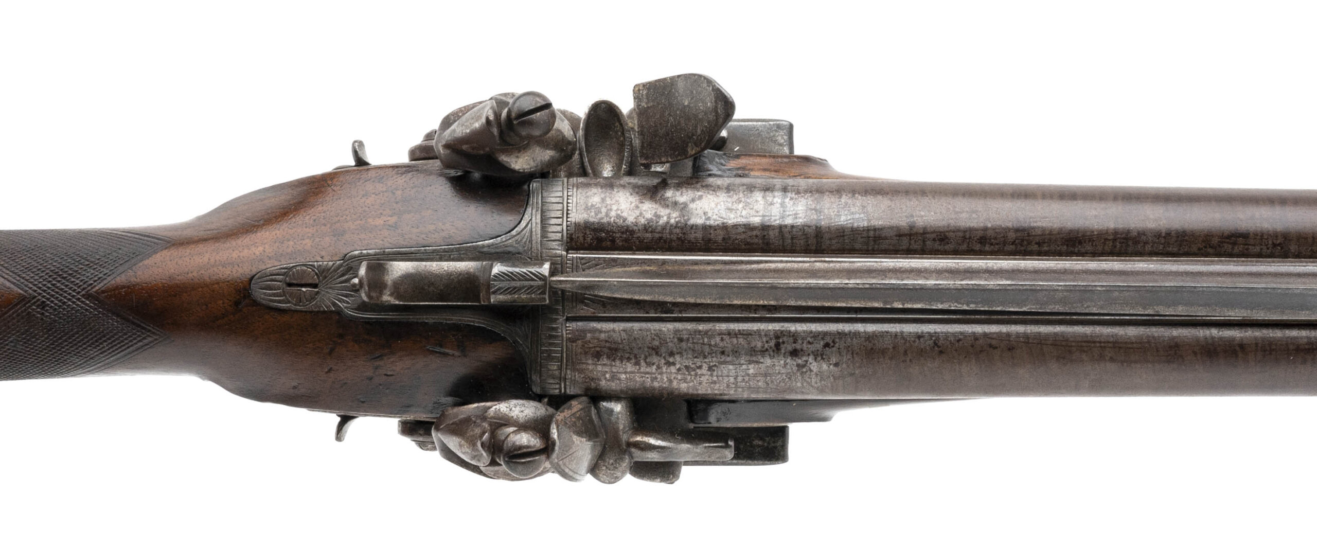 Antique Rare British Coach Gun With Spring Loaded Bayonet by W. Jones ...