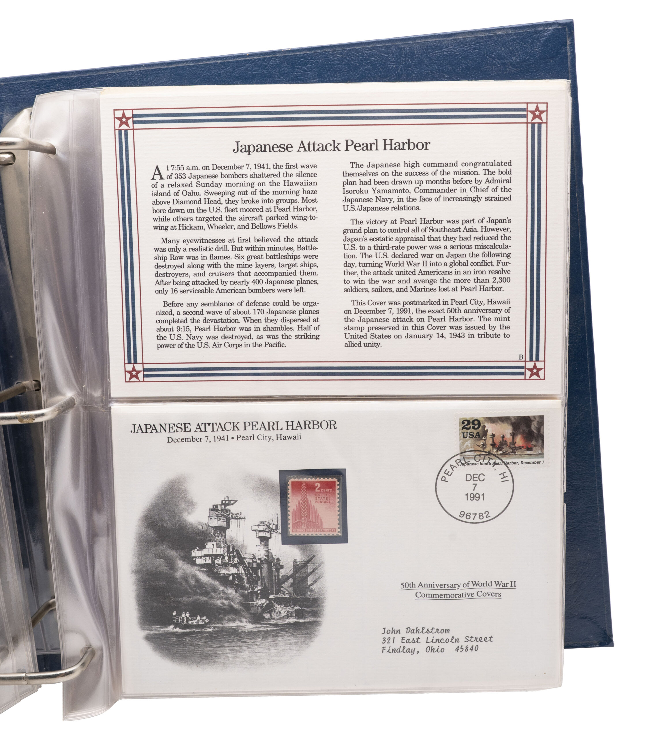 50th Anniversary World War II Commemorative Covers Collection (MIS3382 ...