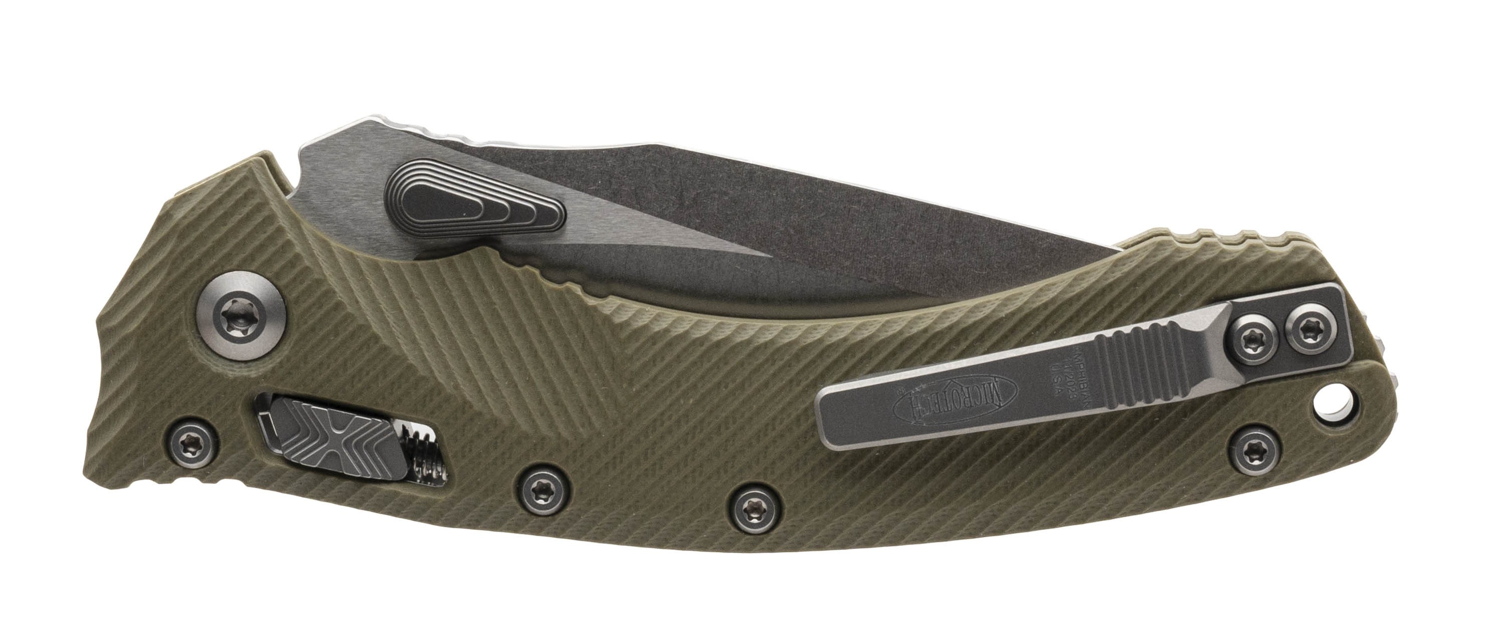 Microtech Amphibian Ram-LOK Green Knife (K2473) New - Collector’s Firearms