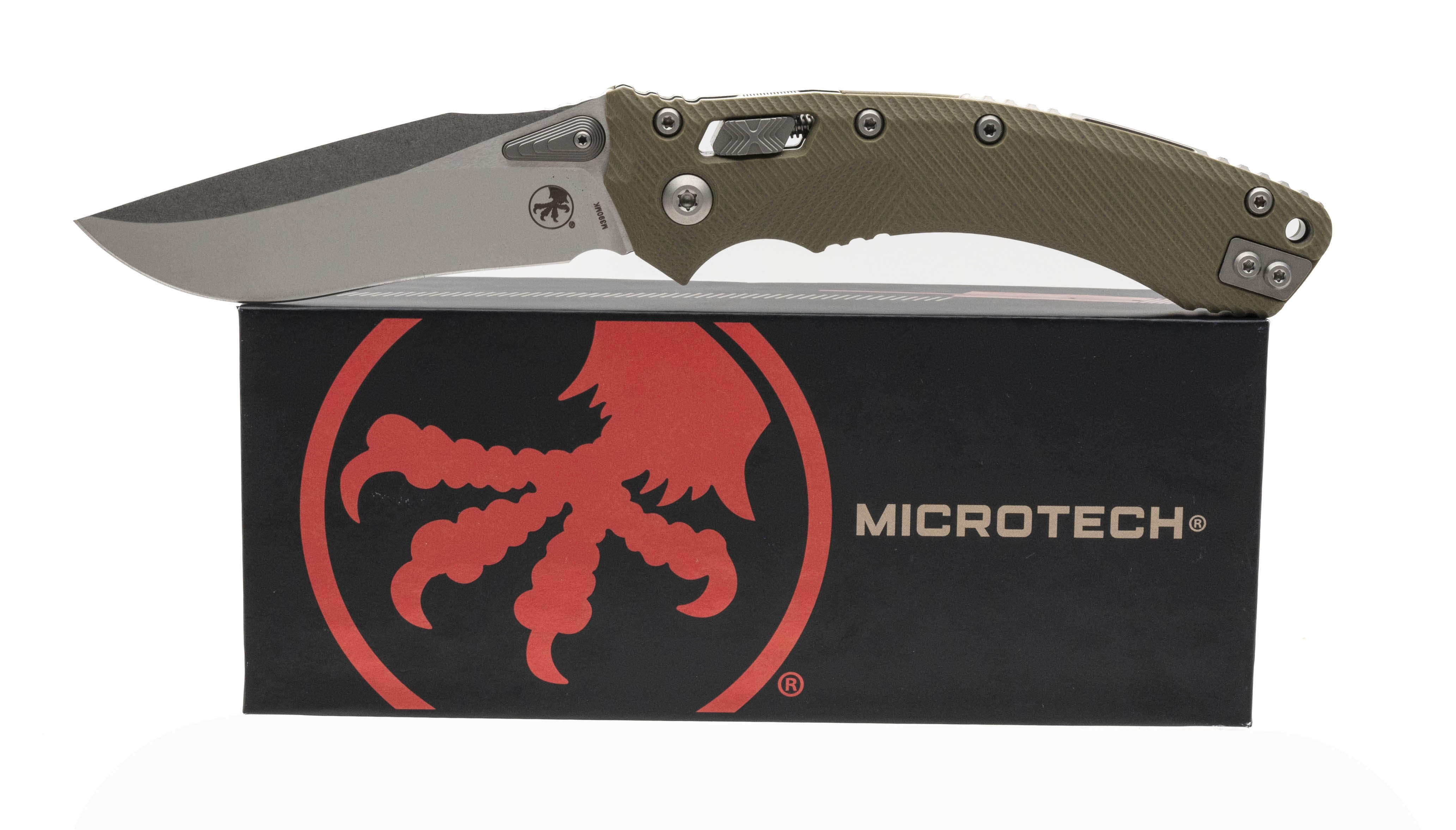 Microtech Amphibian Ram-LOK Green Knife (K2473) New - Collector’s Firearms