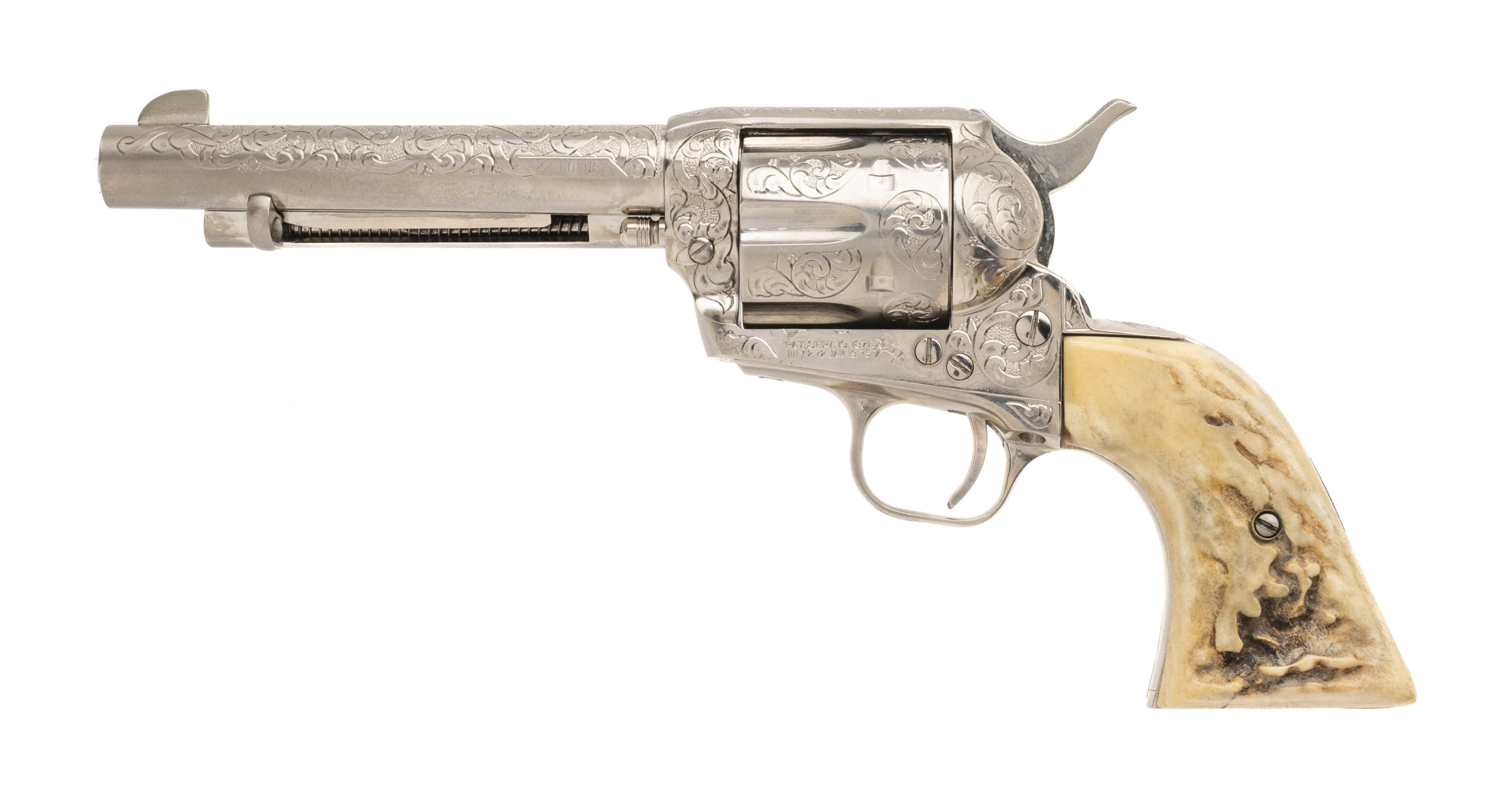 Colt Single Action Army Custom Engraved Revolver .22 Hornet (C20110 ...