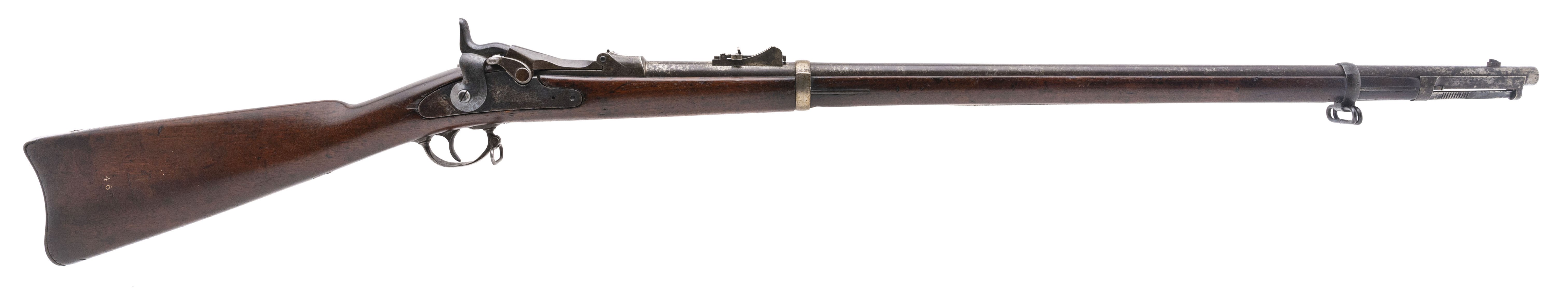 Rare U.S. Springfield Model 1880 experimental trapdoor rifle .45-70 ...