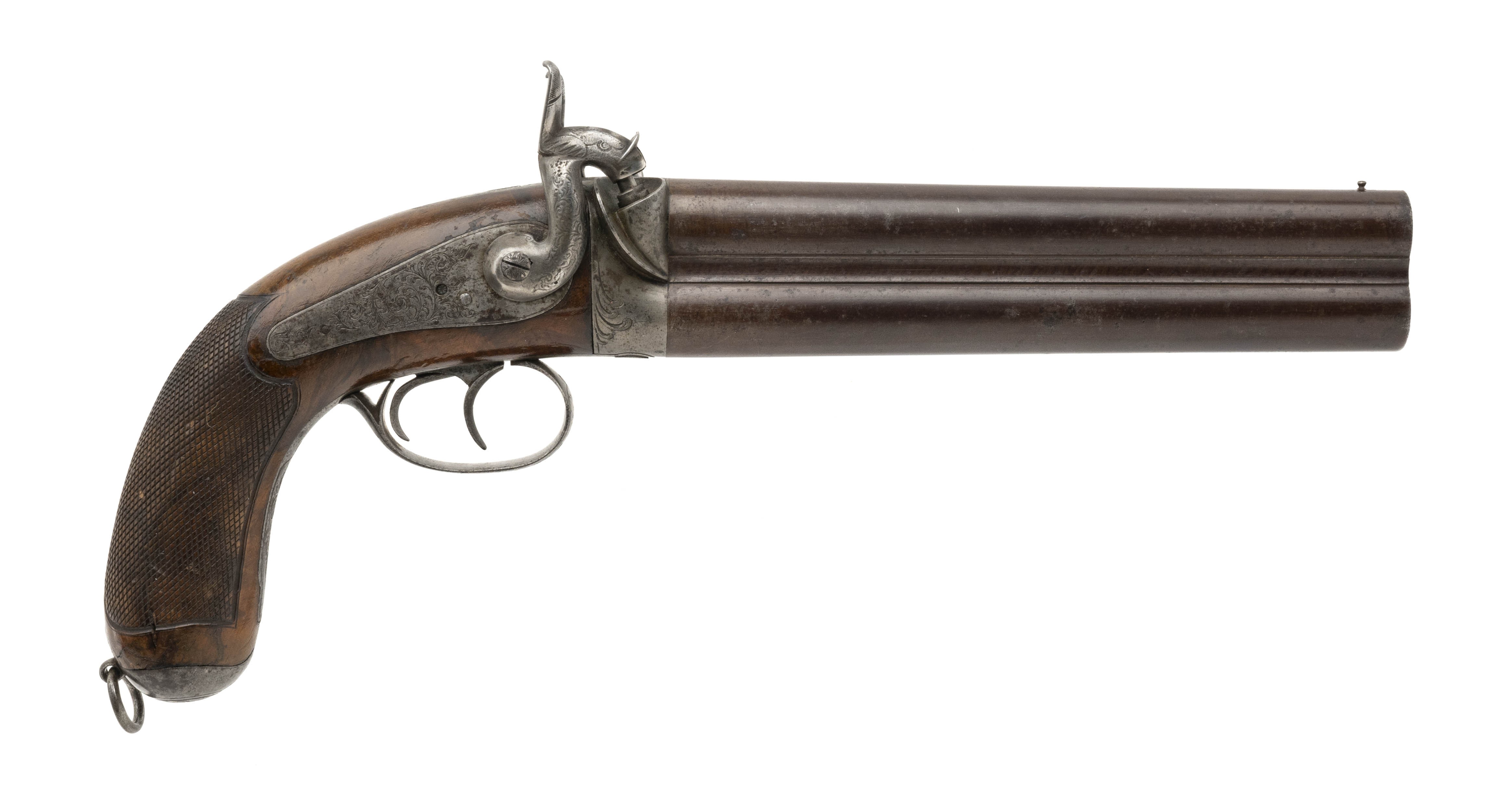 Belgian Over/Under Percussion "Howdah" Pistol .70cal (AH8717 ...