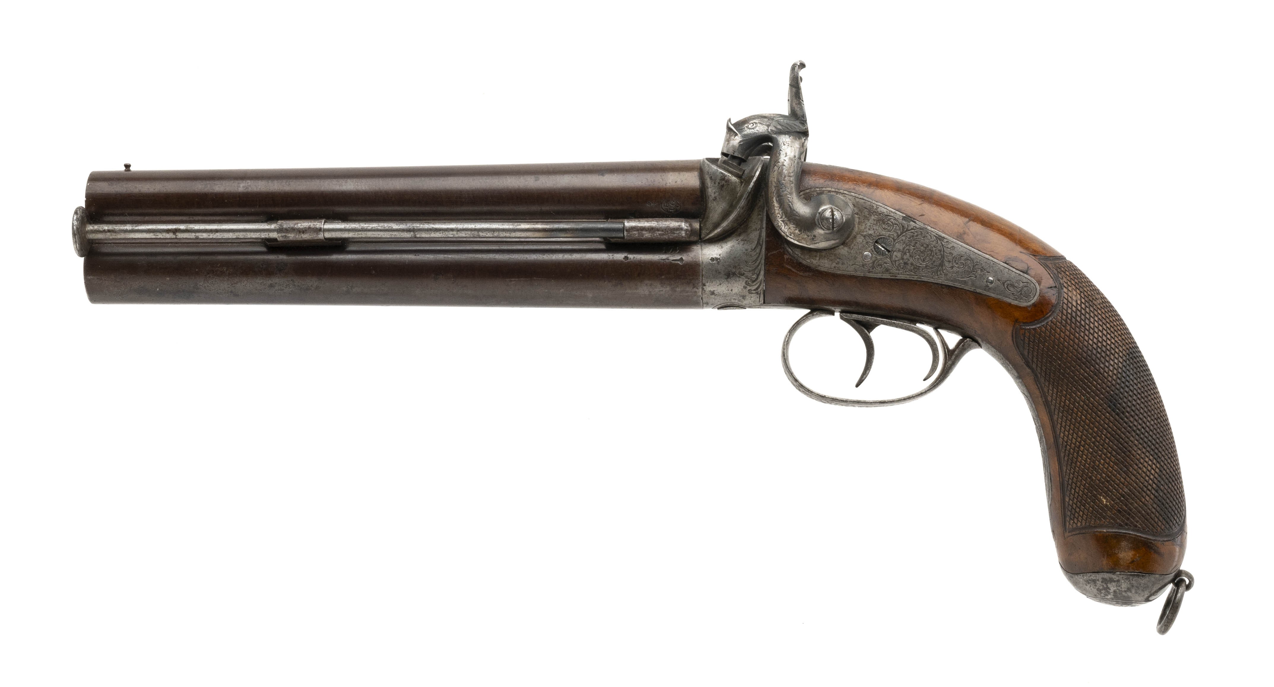 Belgian Over/Under Percussion "Howdah" Pistol .70cal (AH8717 ...