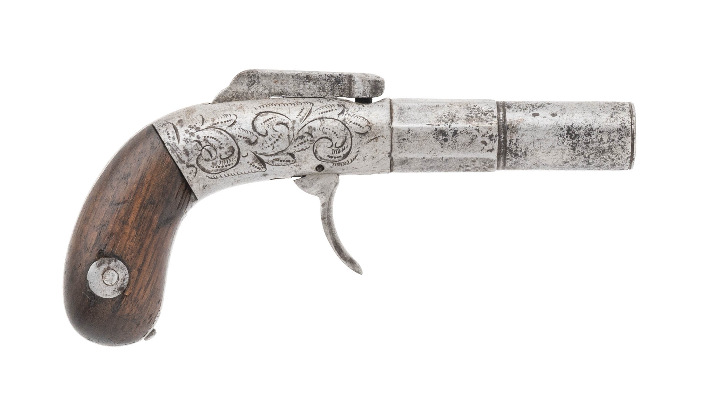Bacon Bar Hammer Single Shot Pistol (AH8729) - Collectors Firearms