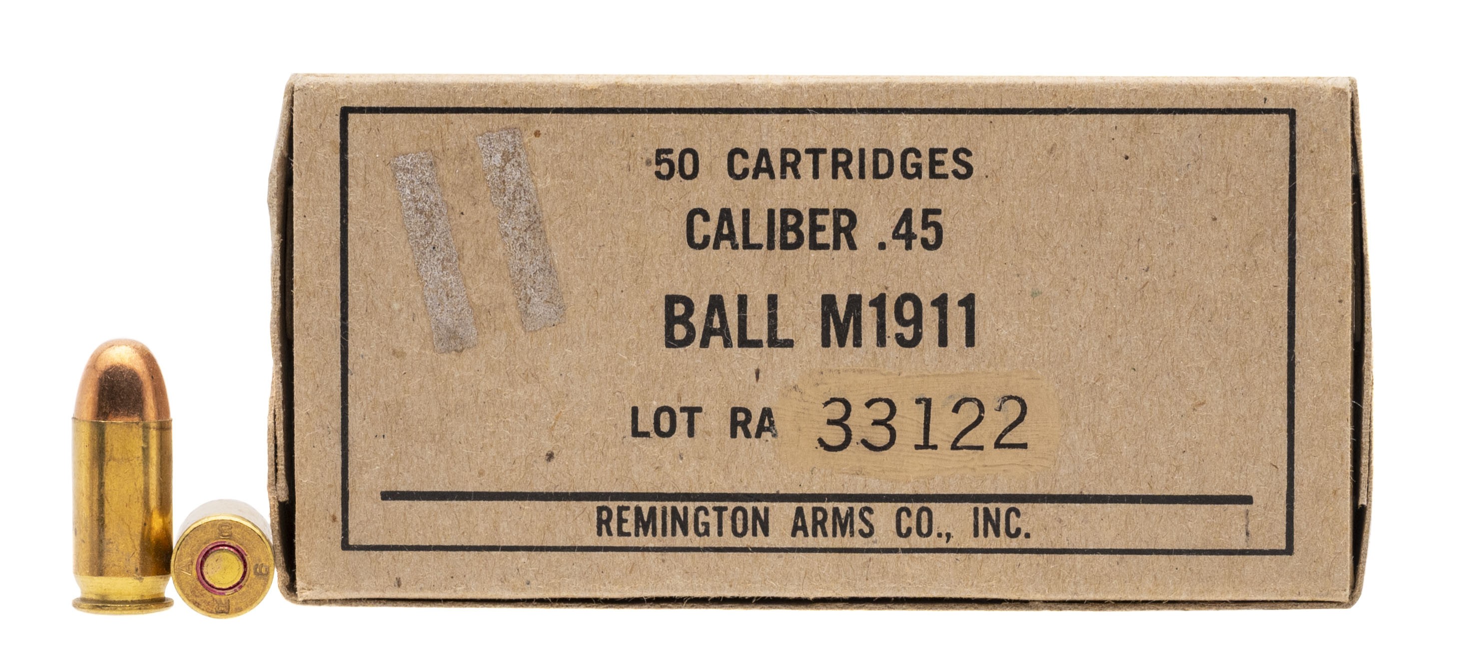 WW2 Remington Arms Pistol Ball .45 ACP Ammo 50 Rounds (AM2166 ...