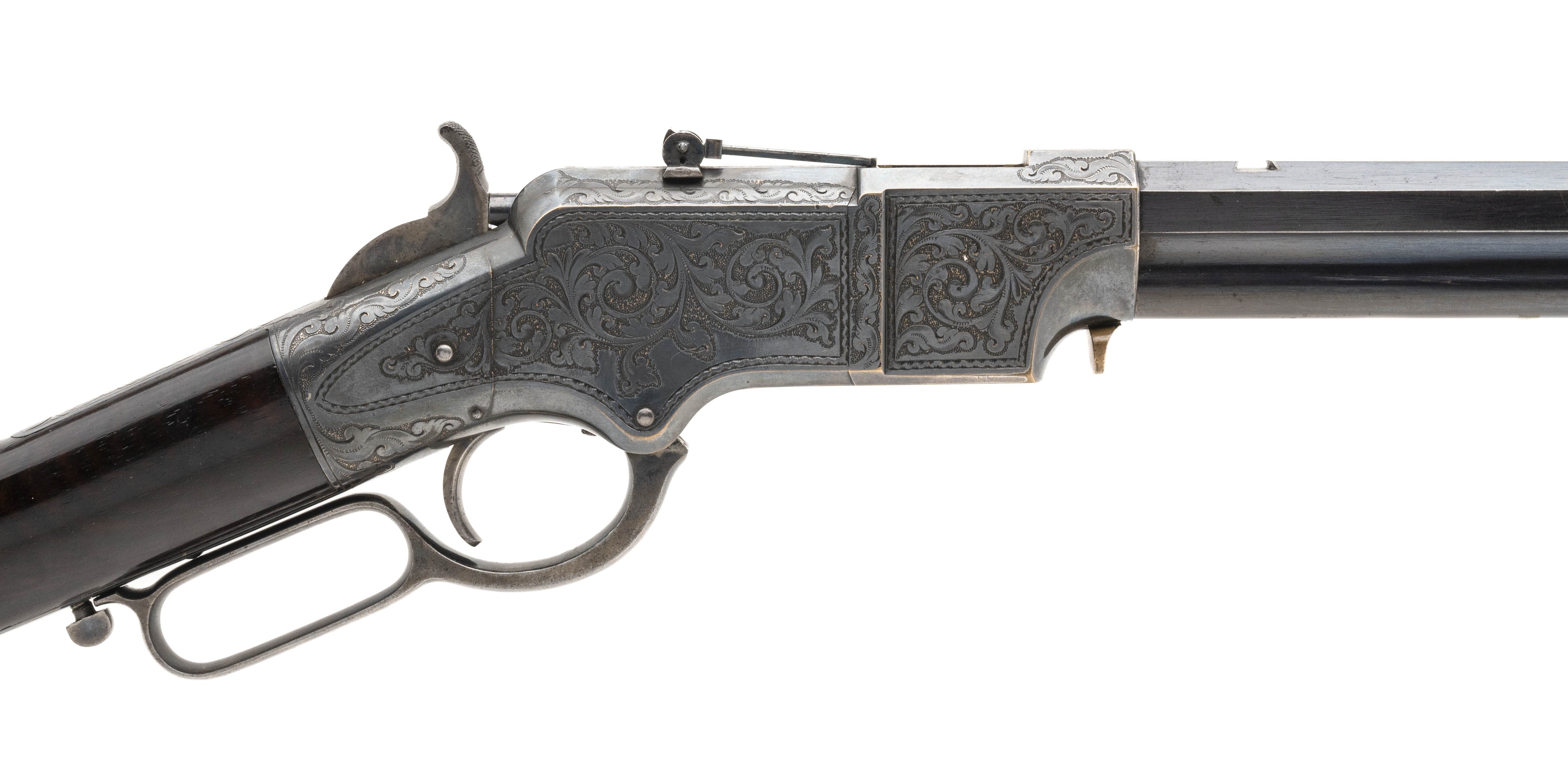 Presentation Grade Factory Engraved Henry Rifle W/ Rosewood Stock ...