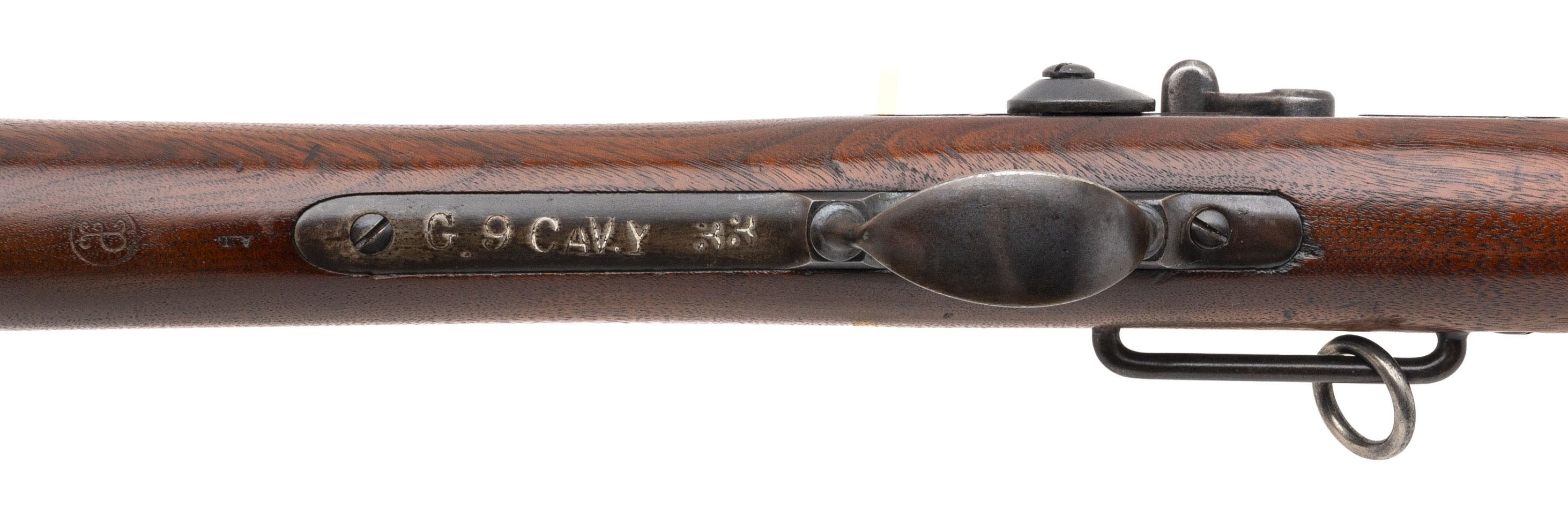 U.S. Springfield Model 1877 Trapdoor carbine .45-70 9th CAV. MARKED ...