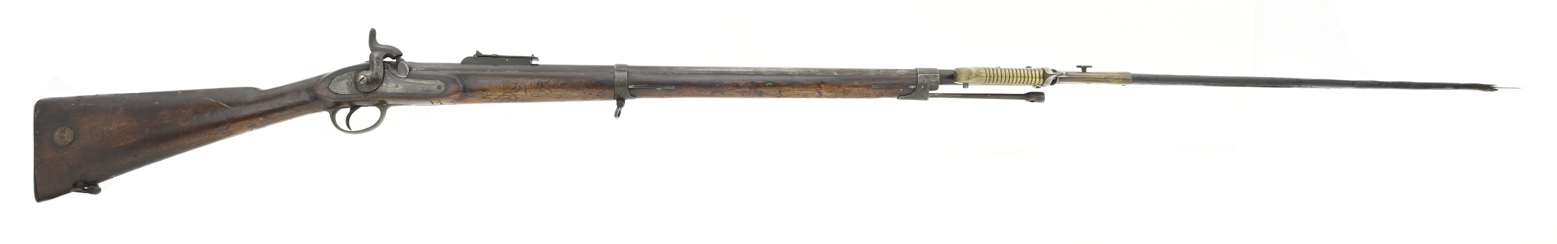 Civil War Imported Brazilian Light Minié Rifle with Original Bayonet
