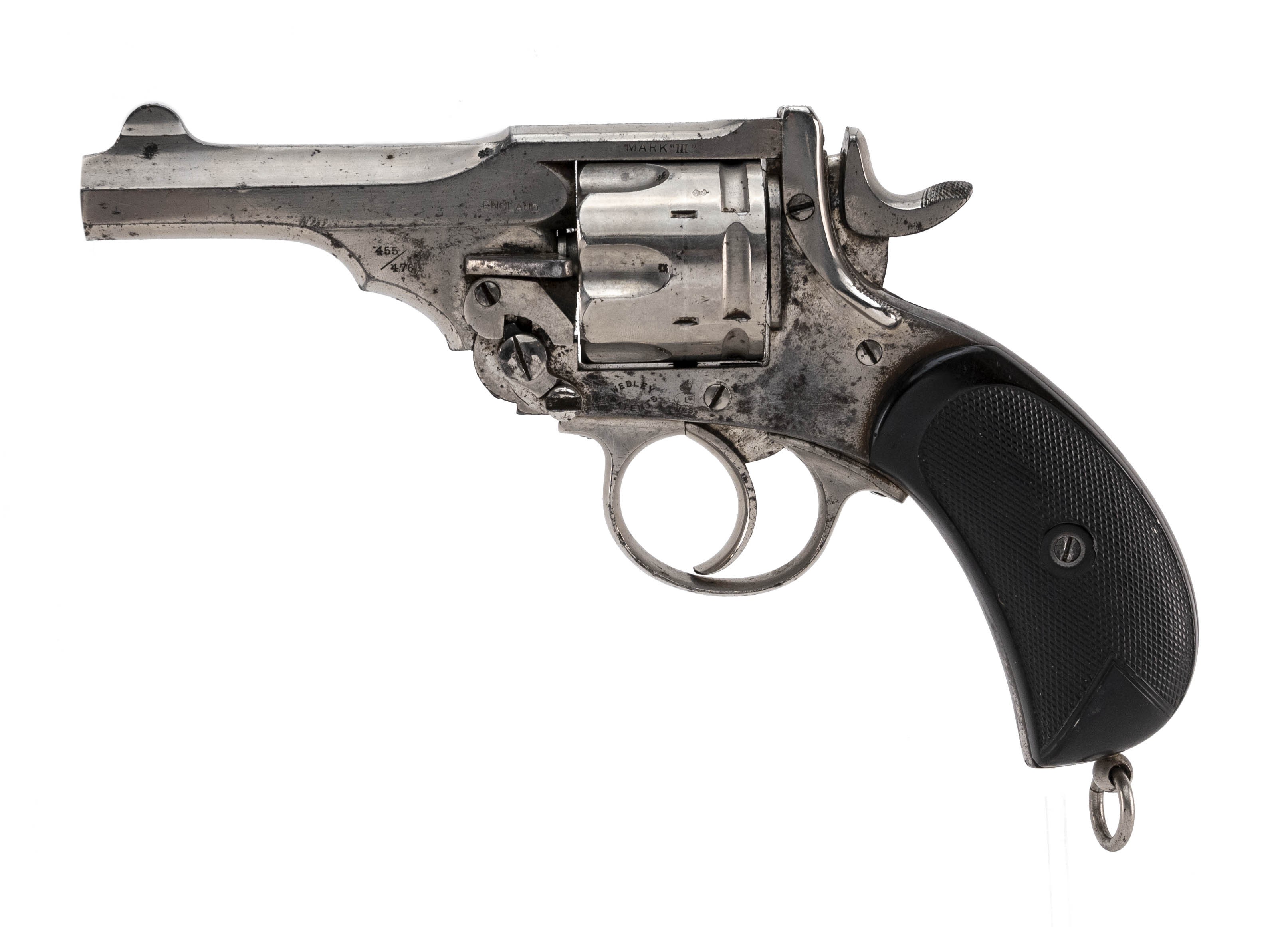 Webley MK III .455 Webley caliber revolver.