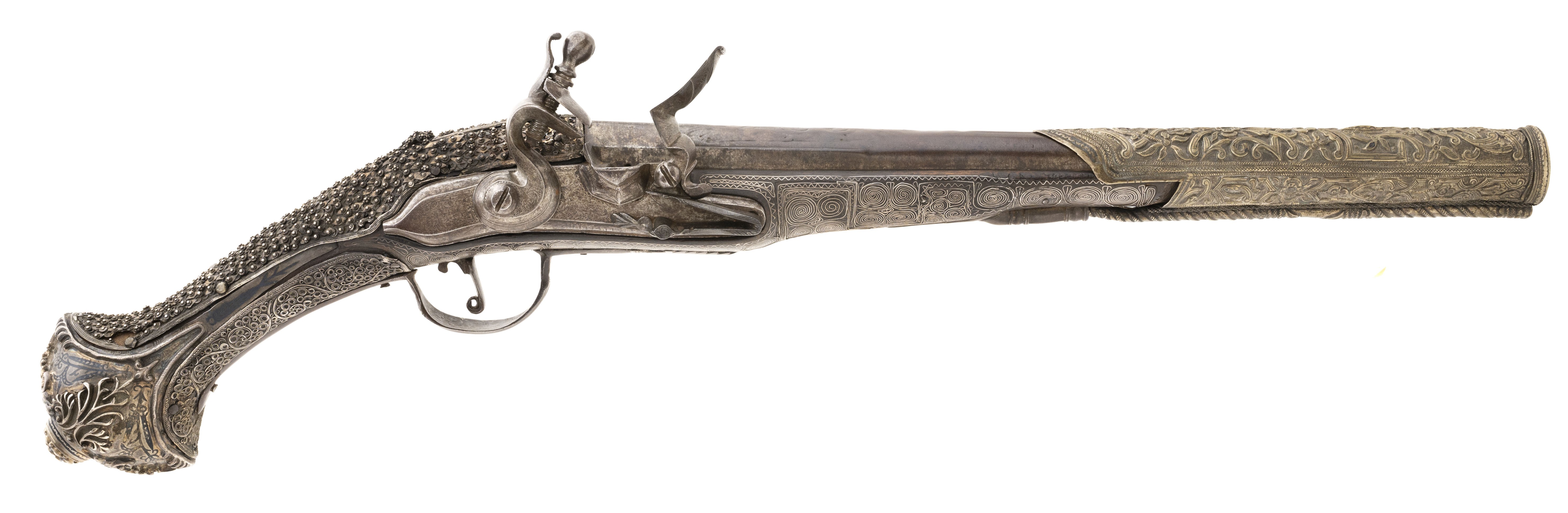 Middle Eastern Flintlock Pistol (AH8159) - Collectors Firearms
