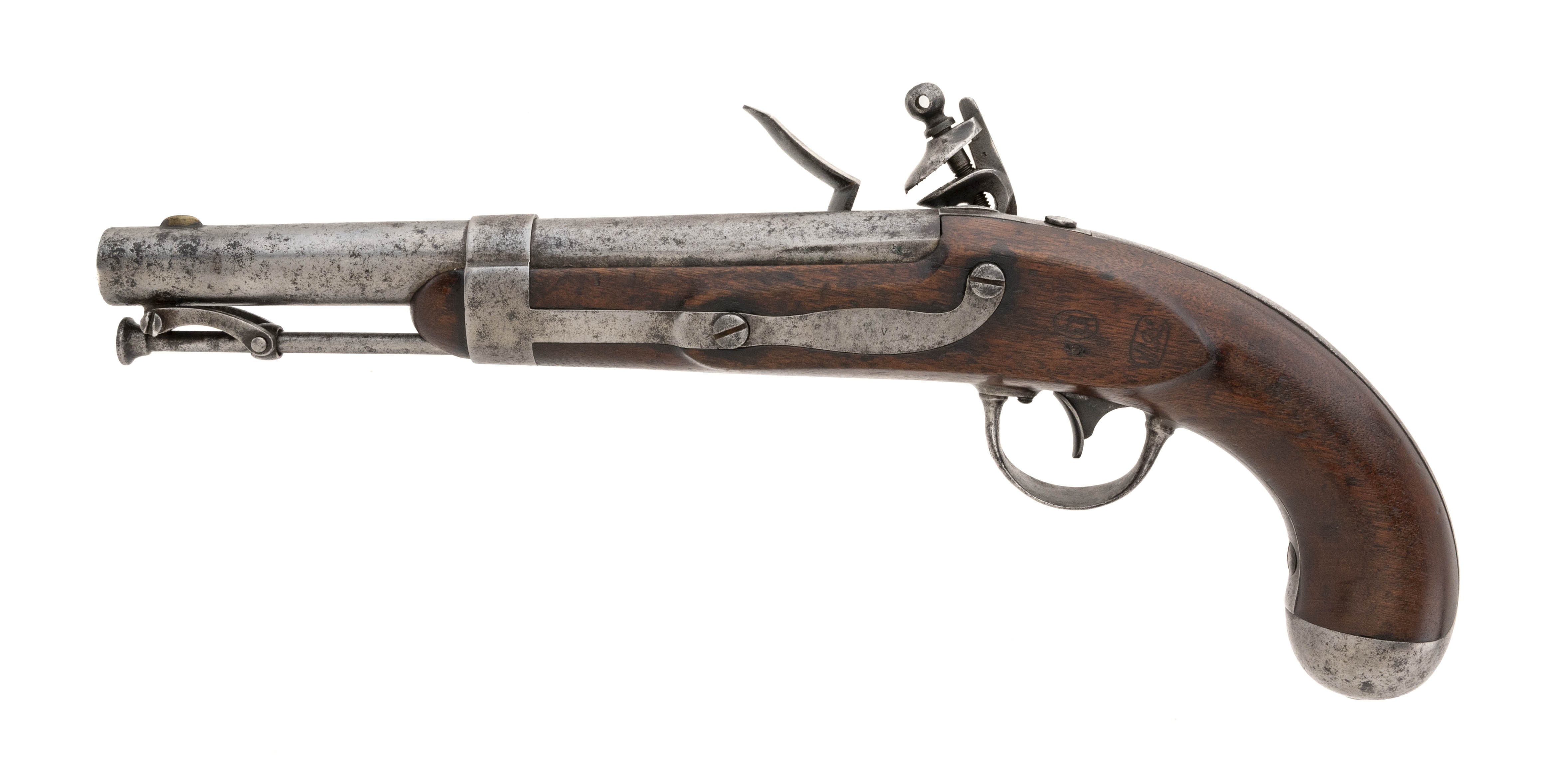 U.S. Model 1836 flintlock pistol by Waters .54 caliber (AH8308 ...