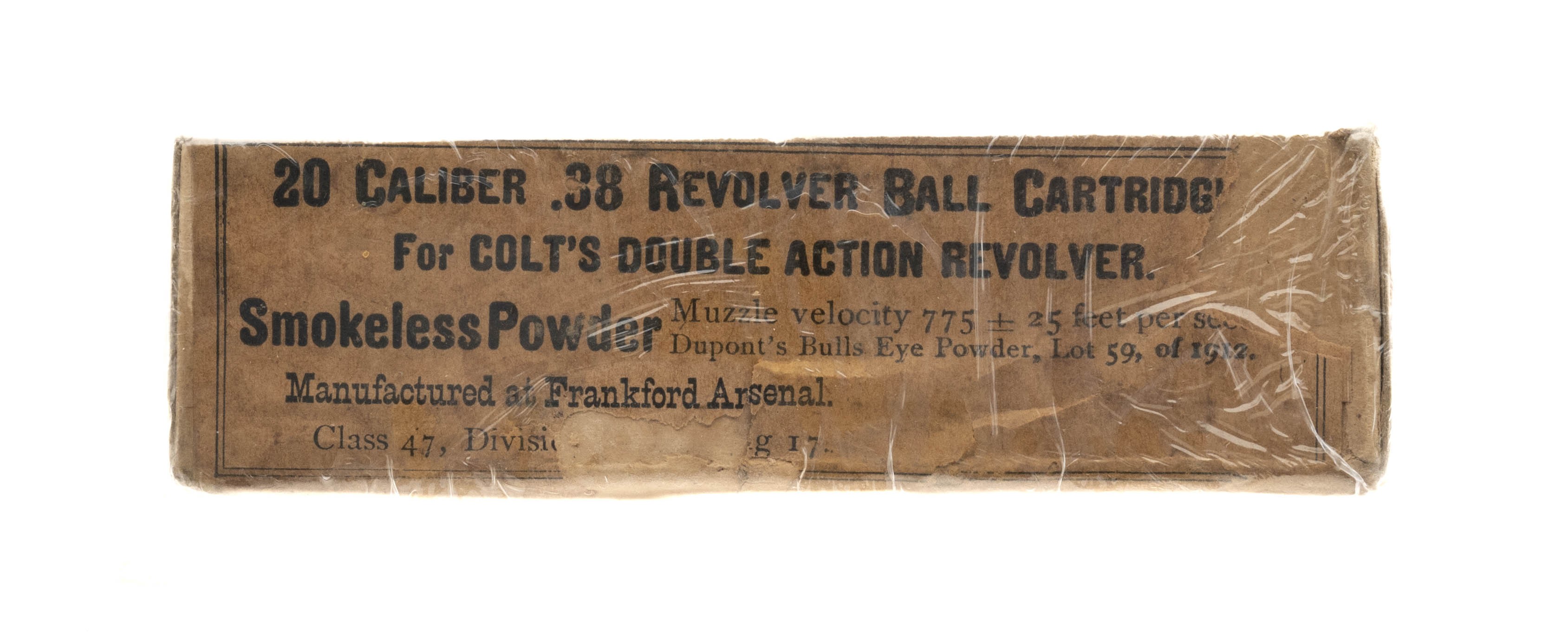 .38 Revolver Ball Cartridges".38 Long Colt"(AN072) - Collector’s Firearms