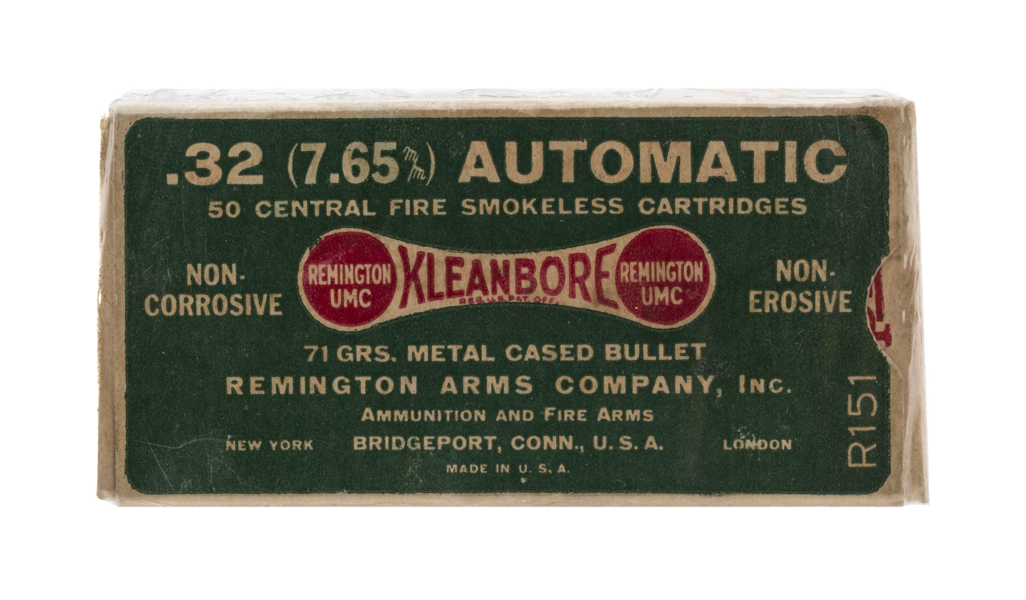 .32 Automatic CF Cartridges (AM185) - Collector’s Firearms