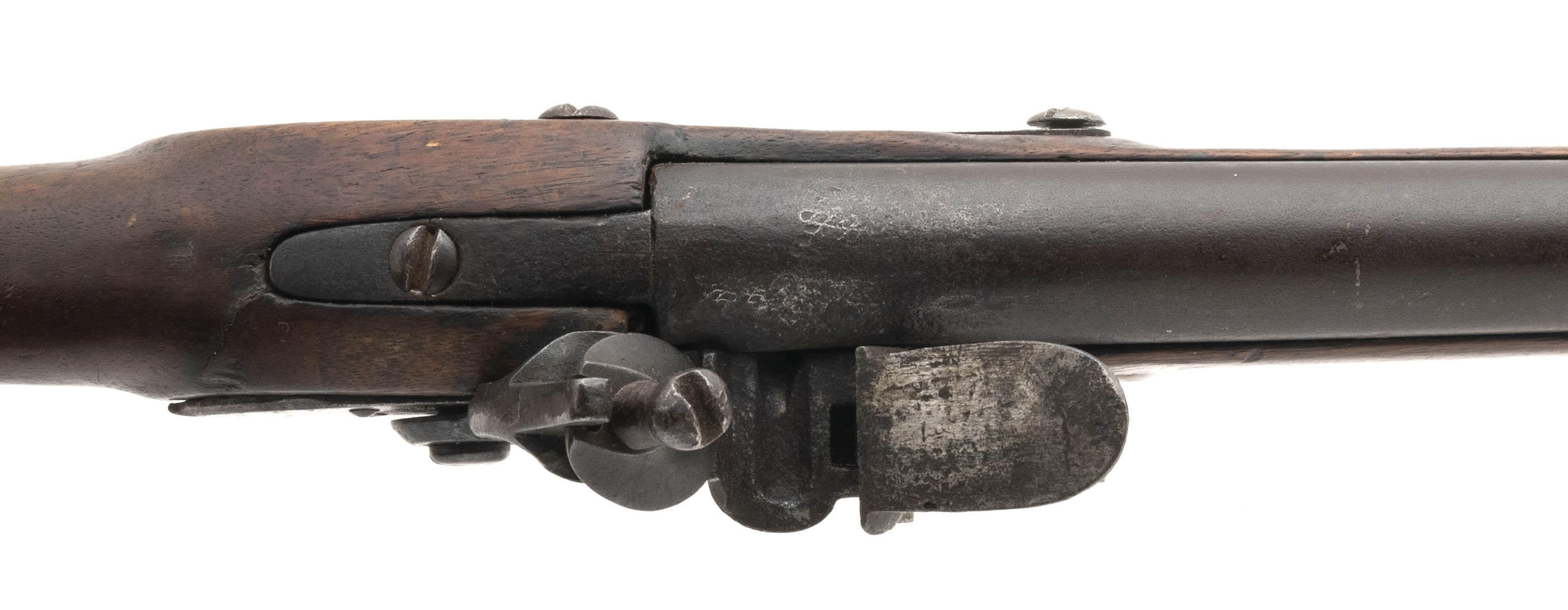 French Model 1766 Revolutionary War Era reconverted flintlock musket ...