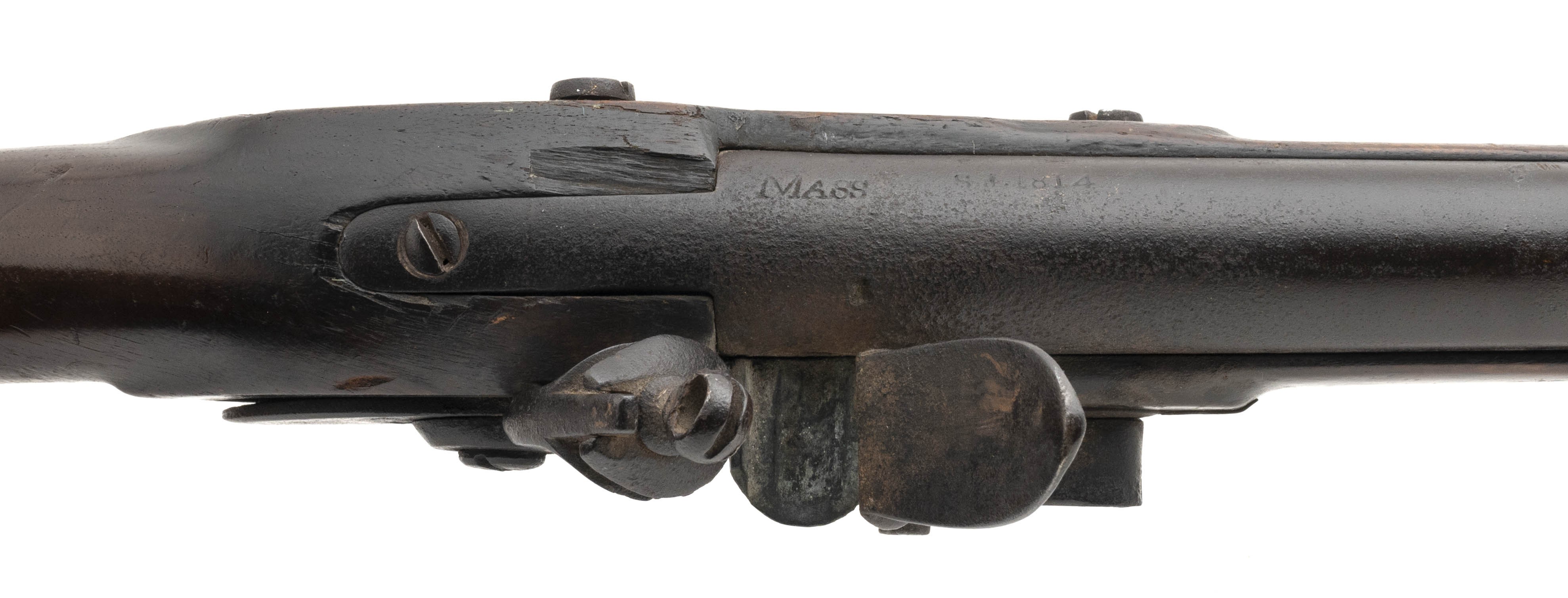 War Of 1812 Massachusetts Militia flintlock musket .72 caliber (AL7018 ...