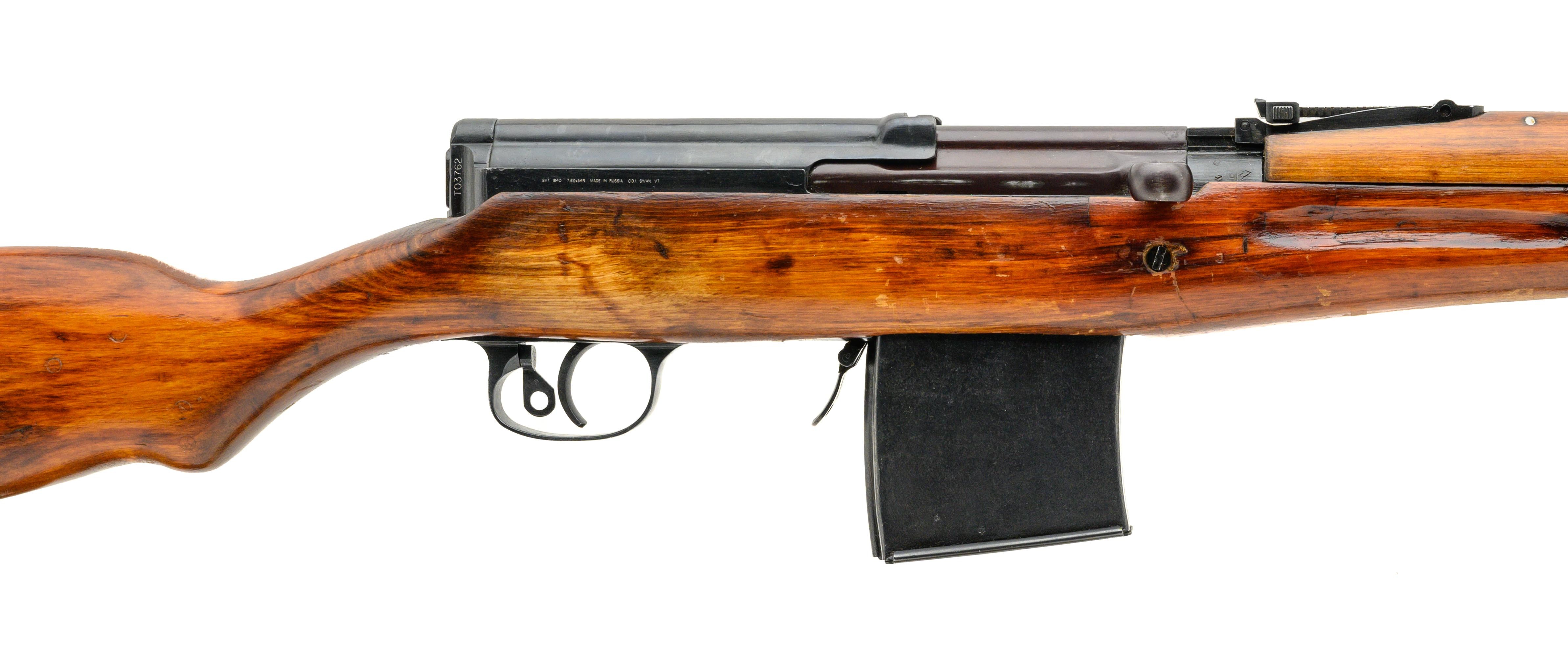 WWII Russian Tula SVT-40 semi-auto rifle 7.62x54R (R40974) - Collectors ...