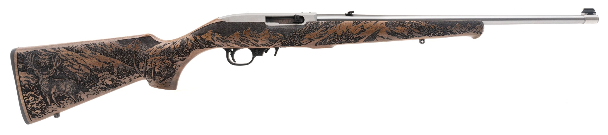 ( SN: 0025-05838) Ruger 10/22 Sporter Mule Deer Engraved Edition Rifle ...