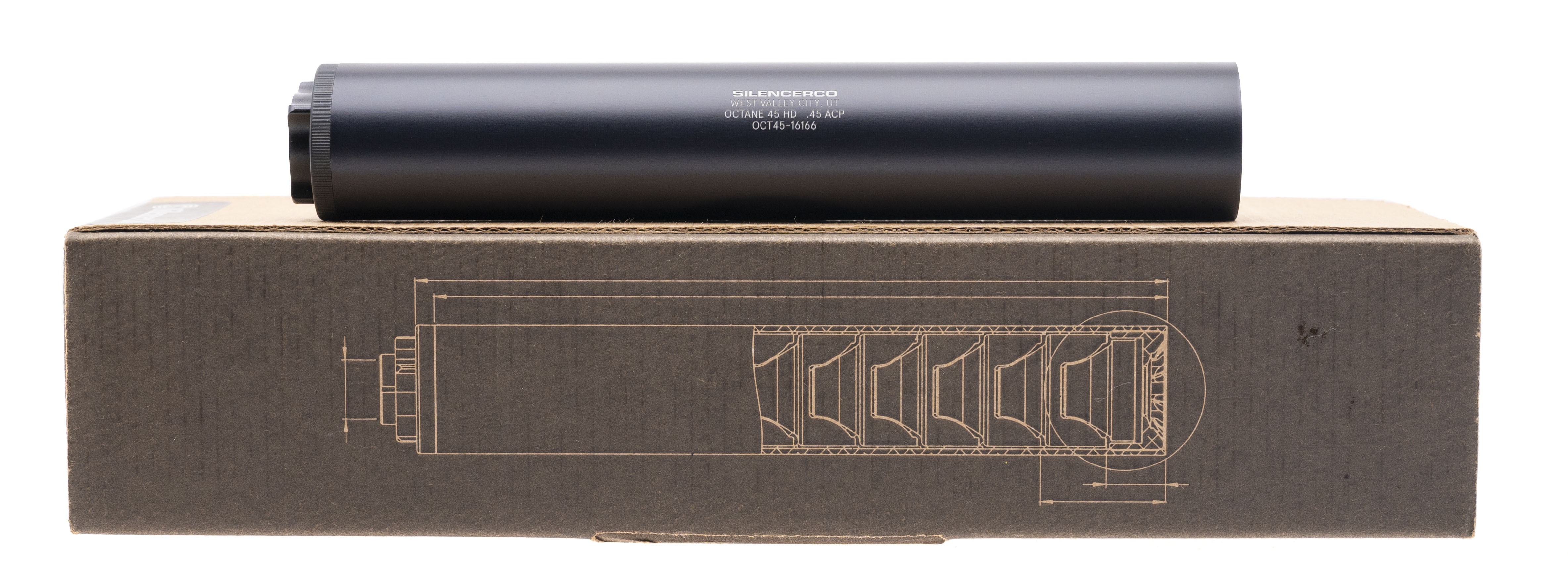 (SN: OCT45-16166) SilencerCo Octane 45 HD .45 Cal Suppressor (NGZ4747 ...