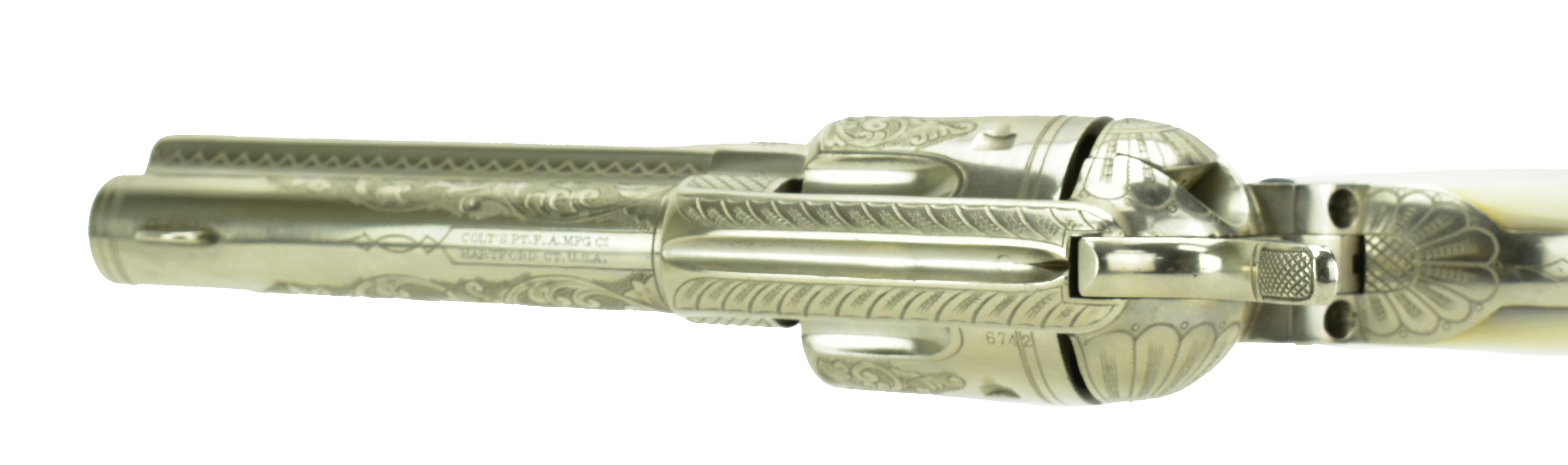 Beautiful Custom Engraved Colt Single Action .45 (C15519) - Collector’s ...