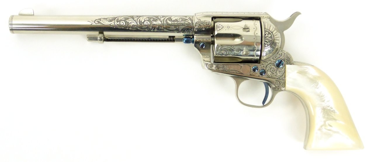 Ben Lane Engraved Colt Single Action Army .38 Special (C10338) - Collector’s Firearms
