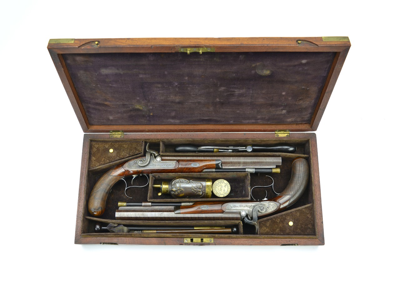 Beautiful Cased Set of Rippon and Burton Duelers (AH4289) - Collector’s ...