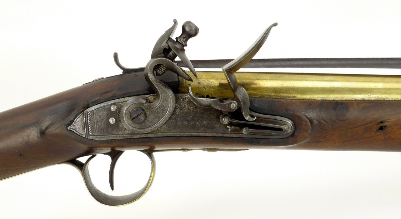 English Coach Gun with spring bayonet (AL3587) - Collectors Firearms