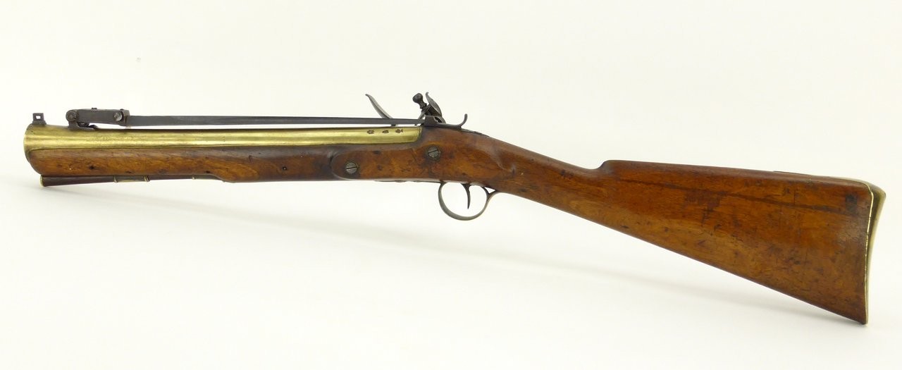 English Coach Gun with spring bayonet (AL3587) - Collectors Firearms