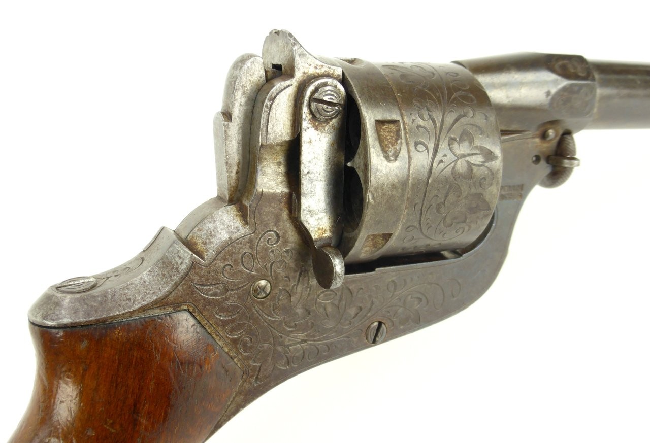 Very rare and unusual Perrin folding trigger revolver (AH3558 ...