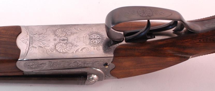 Merkel 140E 30-06 caliber double rifle with engraved hunting scenes ...
