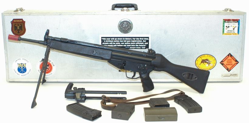 Heckler & Koch Model 93 .223 Rem caliber rifle. Early Pre-Ban gun with ...