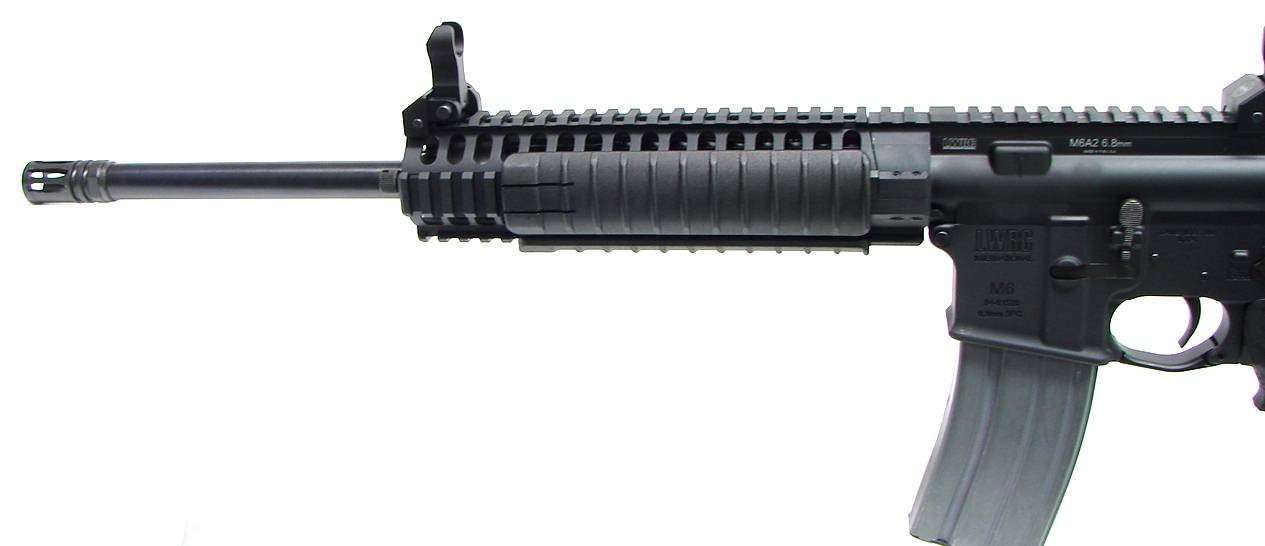 Land Warfare M6A2 6.8 Spc. caliber rifle. 16" barrel with quad rail ...