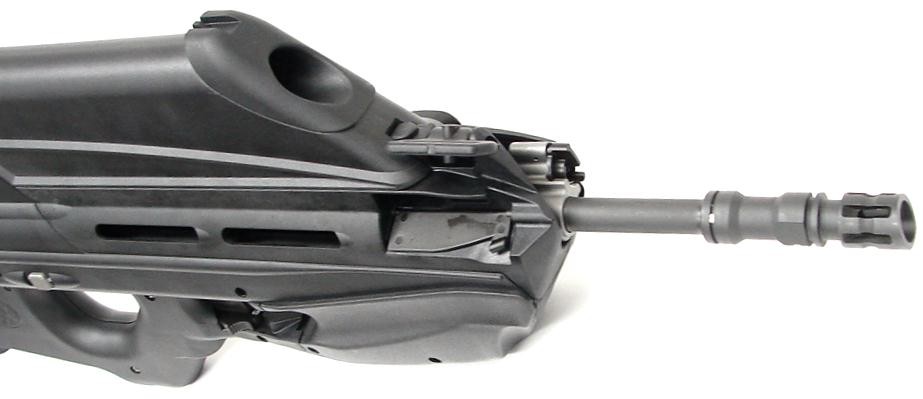 FN FS2000 5.56 x 45mm caliber rifle. Bullpup battle rifle with 1.6x ...