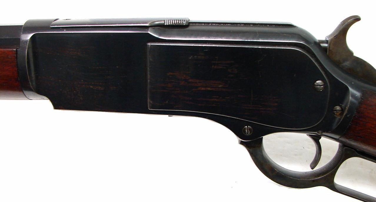 Winchester 1876 .45-60 caliber rifle. Made in 1883. Unusual gun as it ...
