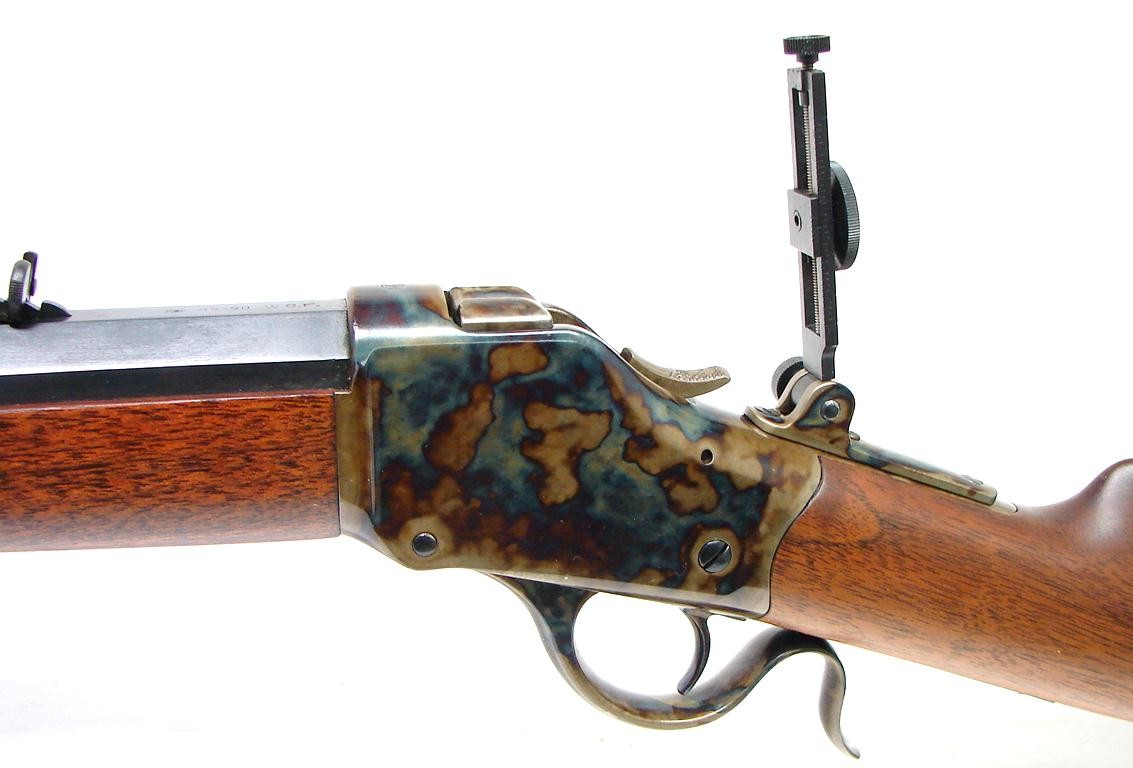 Winchester 1885 High Wall .45-90 caliber rifle. The gun is completely ...