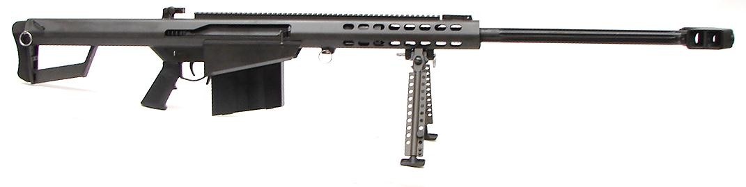 Barrett Firearms M82 A1 .50 BMG caliber long range semi auto rifle with a starlight case. In ...