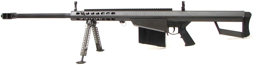 Barrett Firearms M82 A1 .50 BMG caliber long range semi auto rifle with a starlight case. In ...