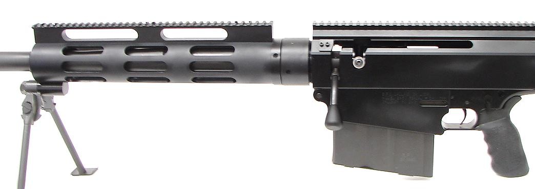 Bushmaster BA50 .50BMG caliber rifle. This is a long range bolt action ...