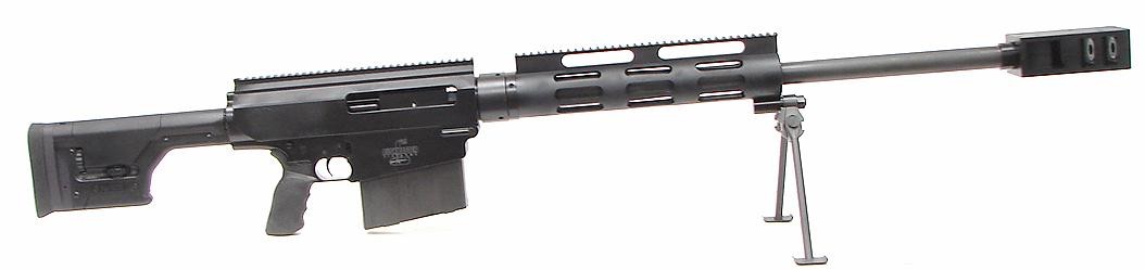 Bushmaster BA50 .50BMG caliber rifle. This is a long range bolt action ...