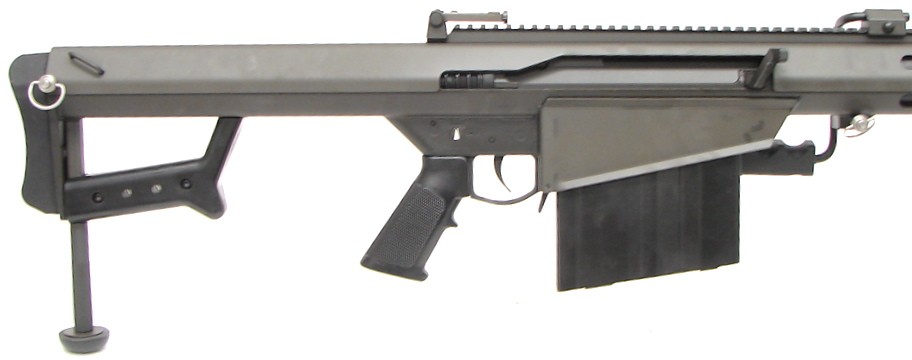 Barrett Firearms 107 .50 BMG caliber rifle. Military version semi-auto ...