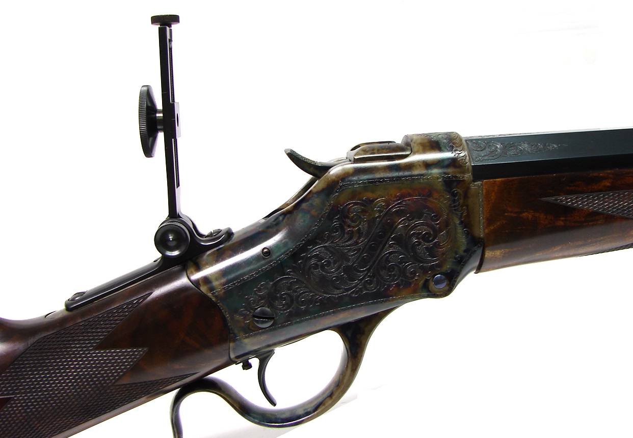 Winchester 1885 High Wall rifle .38-55 caliber. Excellent bore. Master ...