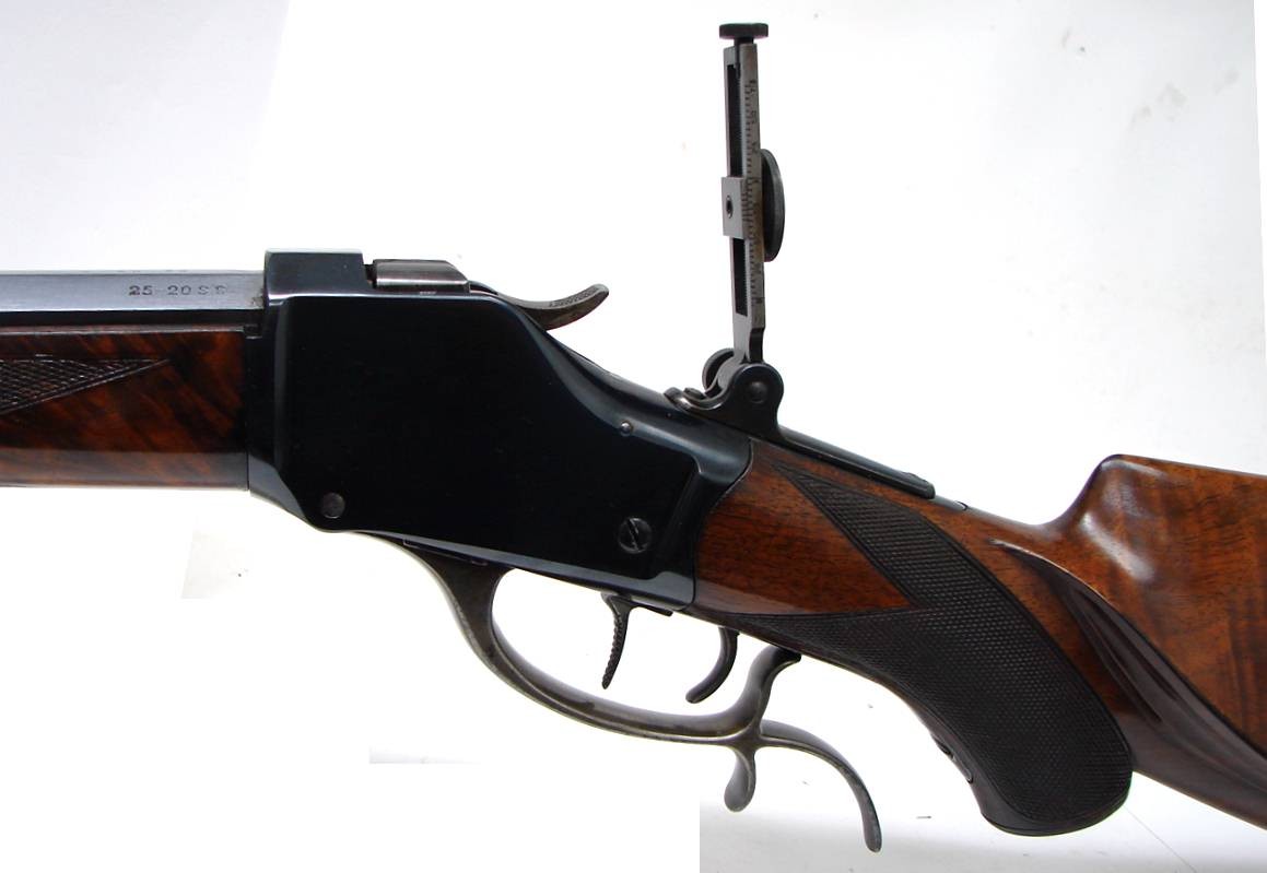 Beautiful Winchester 1885 Hi Wall Deluxe 25-20SS caliber rifle. Very ...