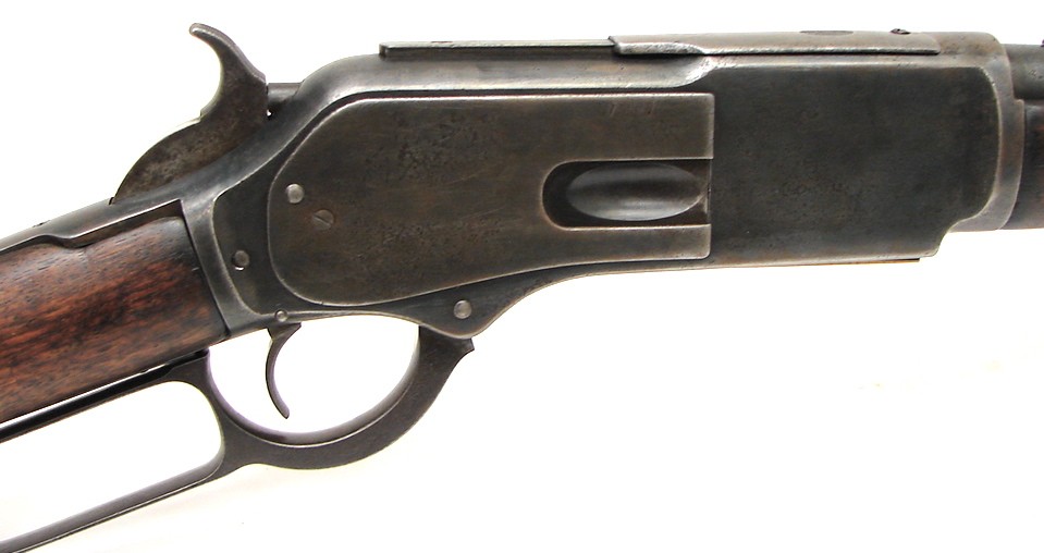 Winchester 1876 .45-75 caliber saddle ring carbine. Gun was made in ...