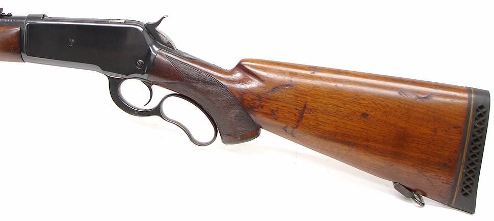 Winchester 71 .348 WCF caliber deluxe model rifle. Manufactured in 1936. Has excellent bore ...