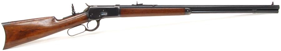 Winchester 1892 .25-20 caliber rifle with 98% blue, very good case ...