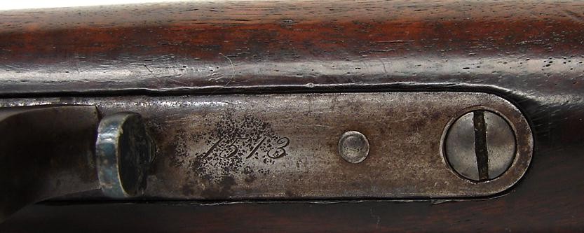 Rare Winchester Early 1873 1st model rifle with raised thumbprint dust ...