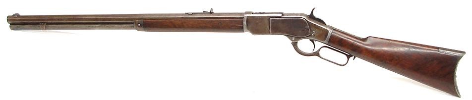 Rare Winchester Early 1873 1st model rifle with raised thumbprint dust ...