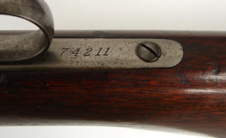 Winchester 1886 .45-90 caliber rifle. This gun remains completely ...