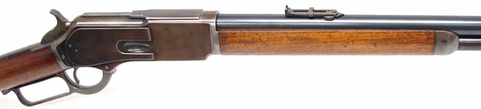 Winchester 1876 .45-75 caliber rifle. Presentation inscribed Col. Peter ...