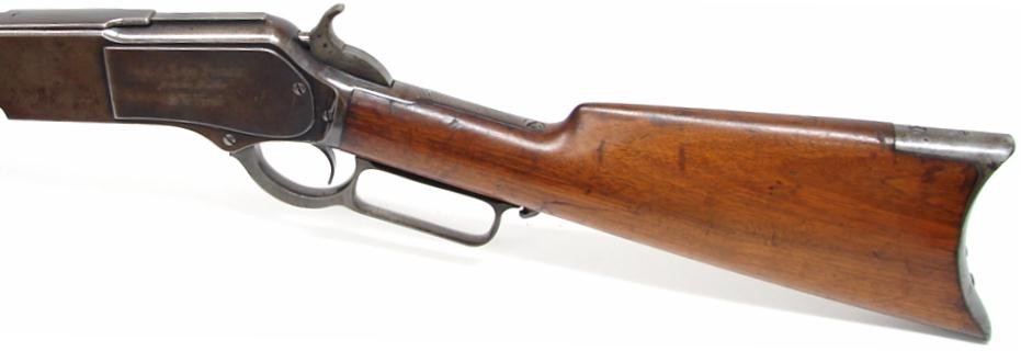 Winchester 1876 .45-75 caliber rifle. Presentation inscribed Col. Peter ...